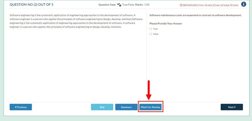 Exam Conduction on Web – Documents & Help