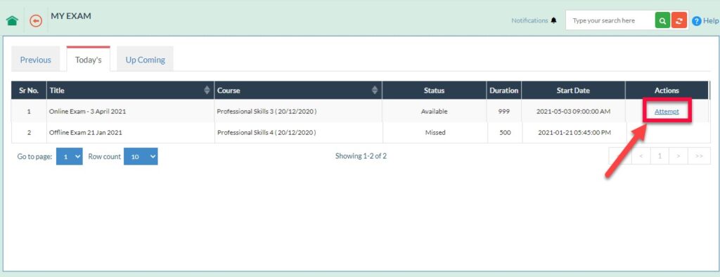Exam Conduction on Web – Documents & Help